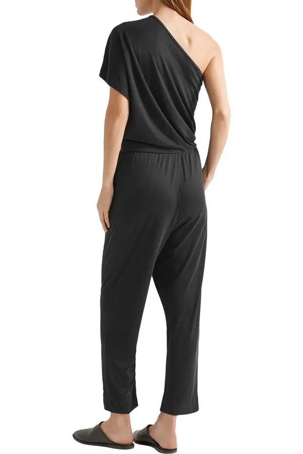 BY MALENE BIRGER One-shoulder Modal-blend Jersey Jumpsuit
