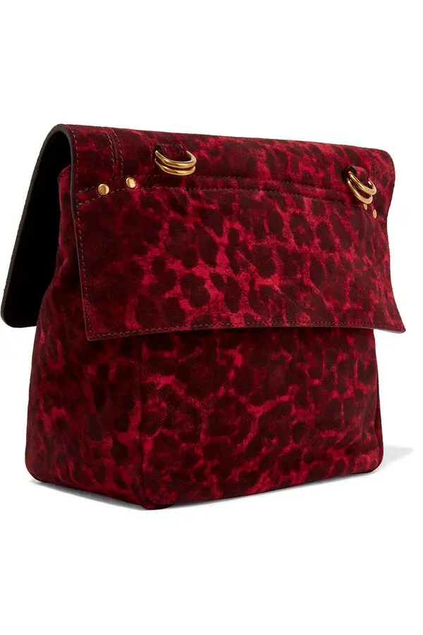Jérôme Dreyfuss Jeremie Small Leopardprint Suede Shoulder Bag