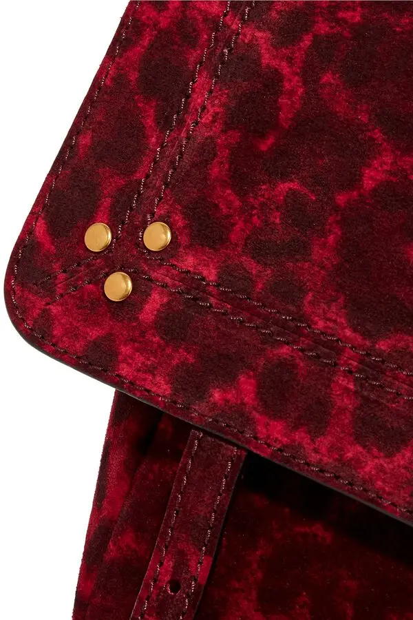 Jérôme Dreyfuss Jeremie Small Leopardprint Suede Shoulder Bag