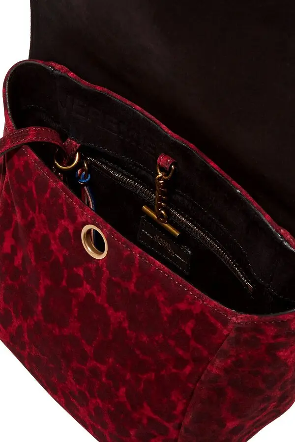 Jérôme Dreyfuss Jeremie Small Leopardprint Suede Shoulder Bag