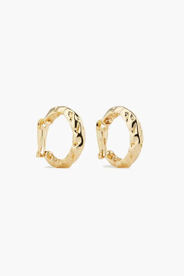 KENNETH JAY LANE Tone Clip Earrings