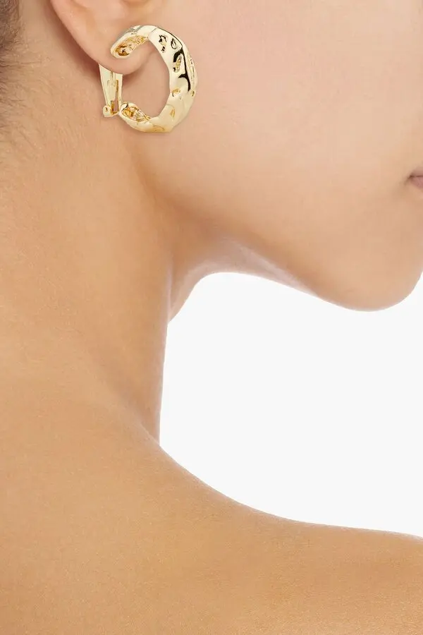 KENNETH JAY LANE Tone Clip Earrings