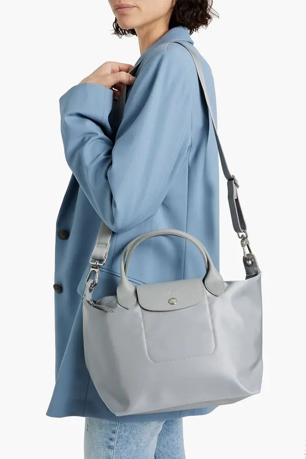 Longchamp Le Pliage Leathertrimmed Shell Tote