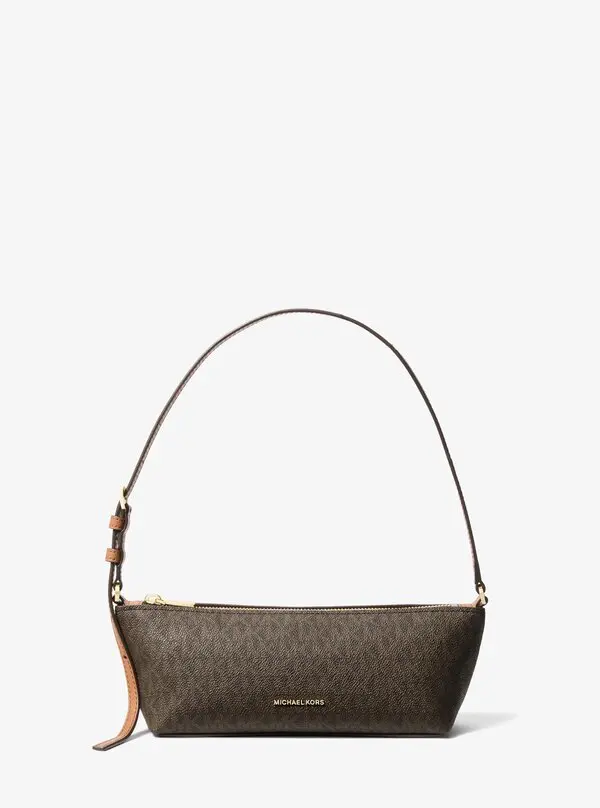 Michael Kors Laila Small Signature Logo Pochette - Brown