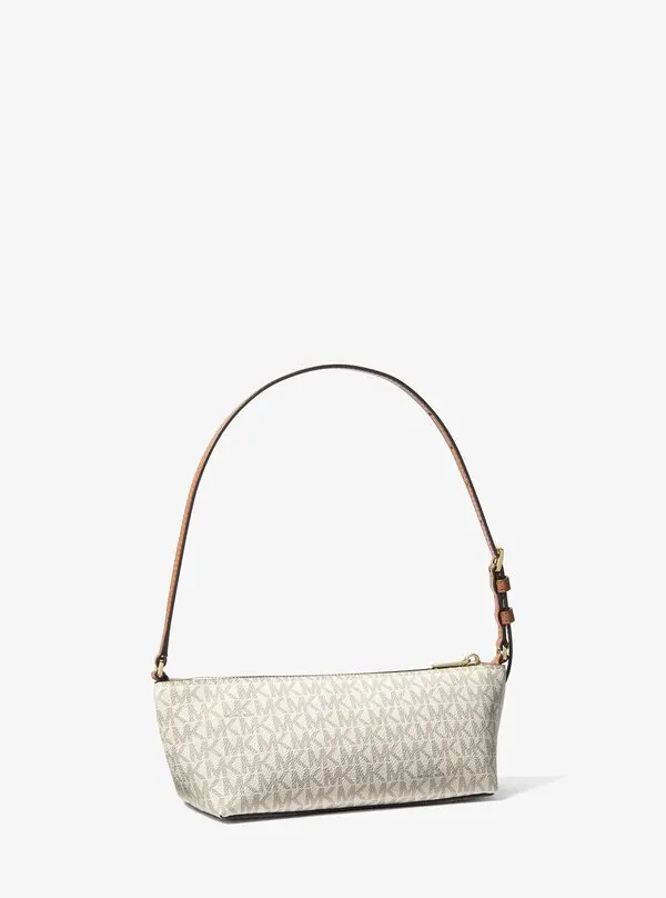 Michael Kors Laila Small Signature Logo Pochette - Natural