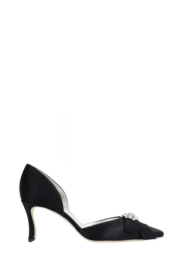 Manolo Blahnik Apidosa 70 Jewel Embellished Pumps - Black