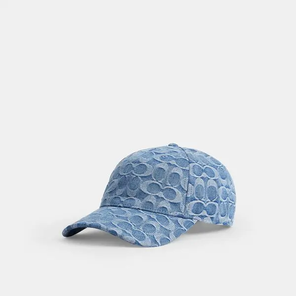 COACH OUTLET Signature Baseball Hat - Denim
