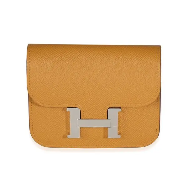 Hermès Sesame Epsom Constance Slim Wallet Phw - Brown