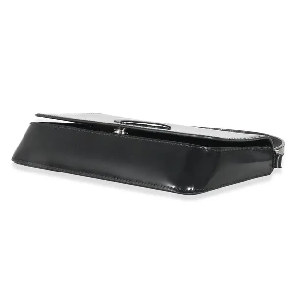 Prada Brushed Leather Shoulder Bag - Black