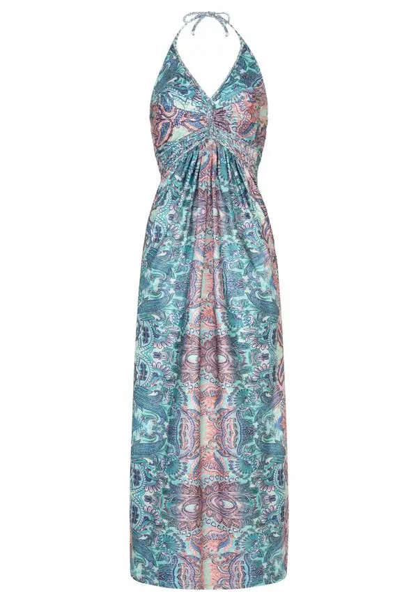 CHIC BY LIRETTE Halter Dress Quetzal - Blue
