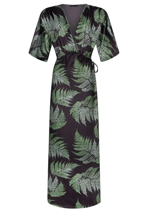 CHIC BY LIRETTE Kimono Dress Lotus Boquete - Black