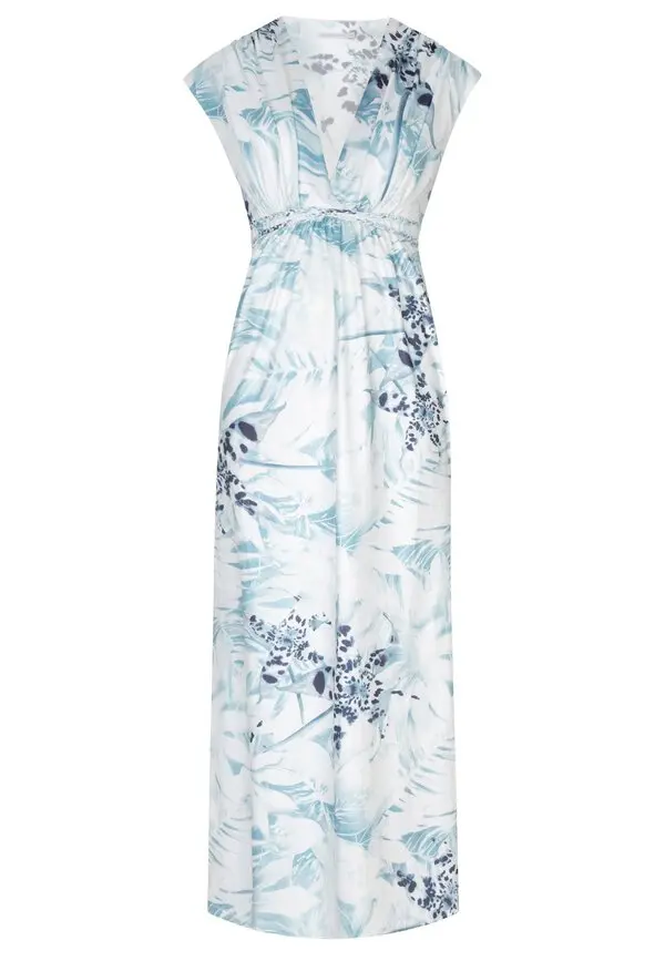 CHIC BY LIRETTE Kimono Dress Contadora Sage - Blue