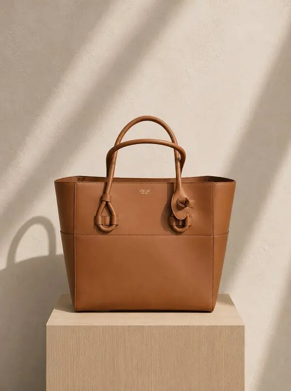 CALLAS MILANO Gina Leather Top Handle Tote Bag