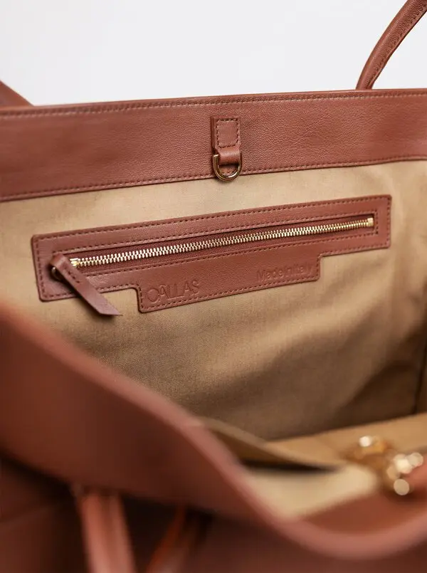 CALLAS MILANO Gina Leather Top Handle Tote Bag