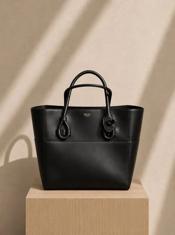 CALLAS MILANO Gina Leather Tote Bag - Black