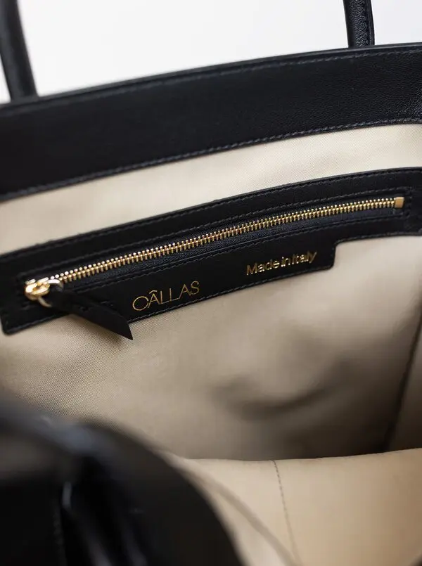 CALLAS MILANO Gina Leather Tote Bag - Black