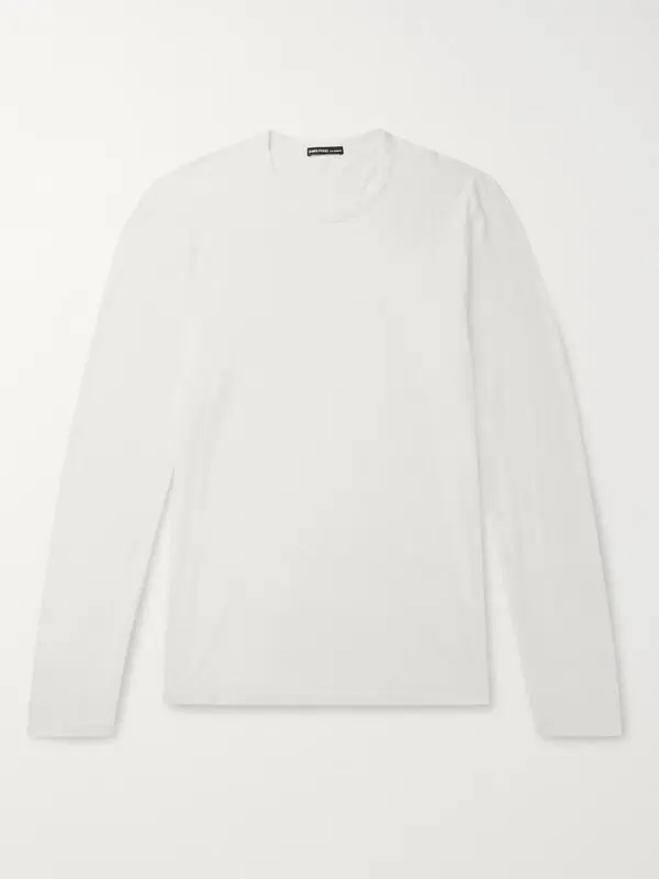 JAMES PERSE Lotus Slim-fit Cotton-jersey T-shirt