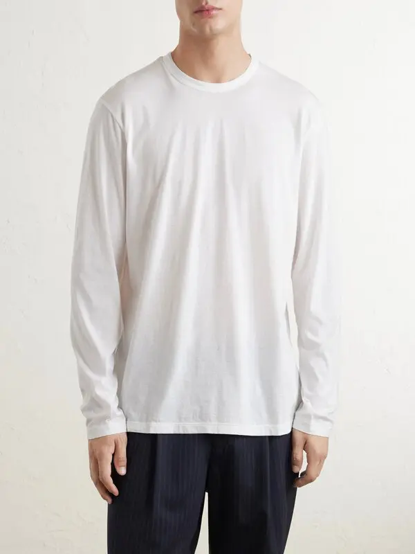 JAMES PERSE Lotus Slim-fit Cotton-jersey T-shirt
