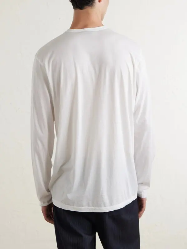 JAMES PERSE Lotus Slim-fit Cotton-jersey T-shirt