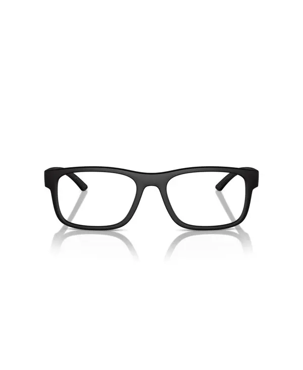 Prada Rectangle Eyeglasses - Black Rubbered