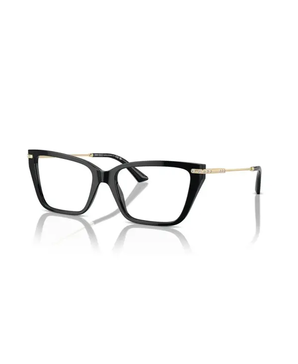 JIMMY CHOO Cat Eye Eyeglasses With Embellishments - Black