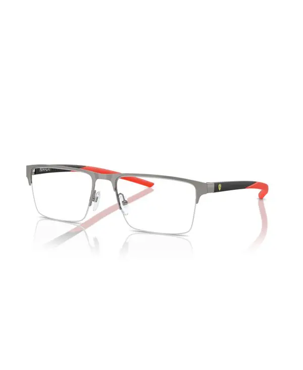 SCUDERIA FERRARI Rectangular Eyeglasses - Gunmetal