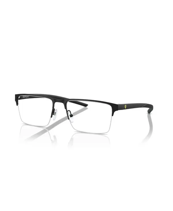 SCUDERIA FERRARI Rectangular Eyeglasses - Matte Black