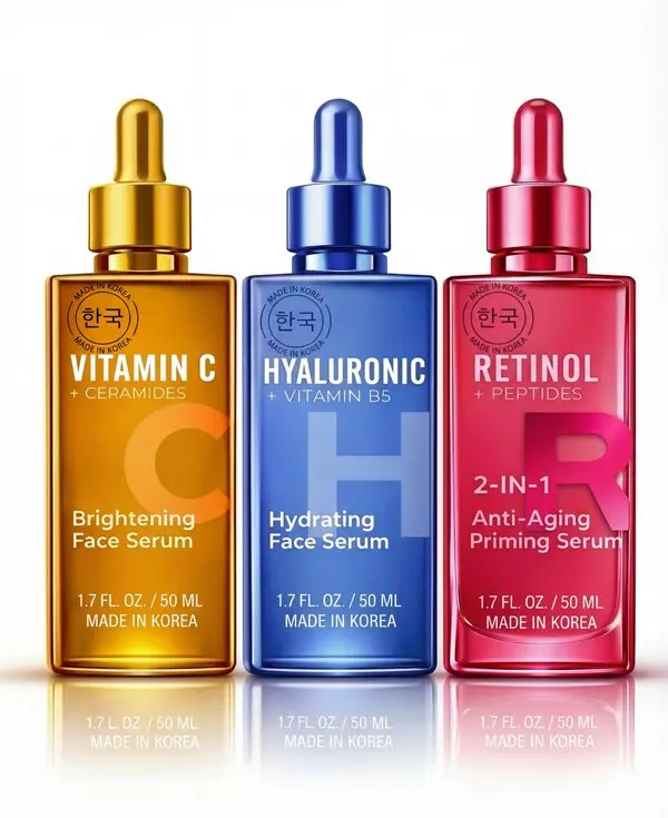 LOVERY Korean Skincare Serum Set - Multi