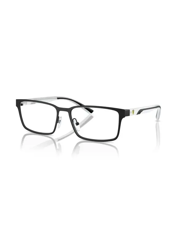 SCUDERIA FERRARI Rectangle Full Rim Eyeglasses - Black