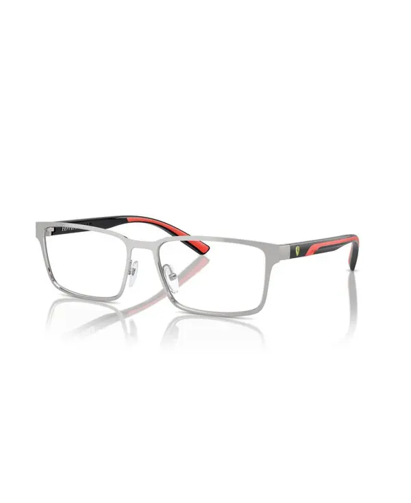 SCUDERIA FERRARI Rectangle Full Rim Eyeglasses - Silver