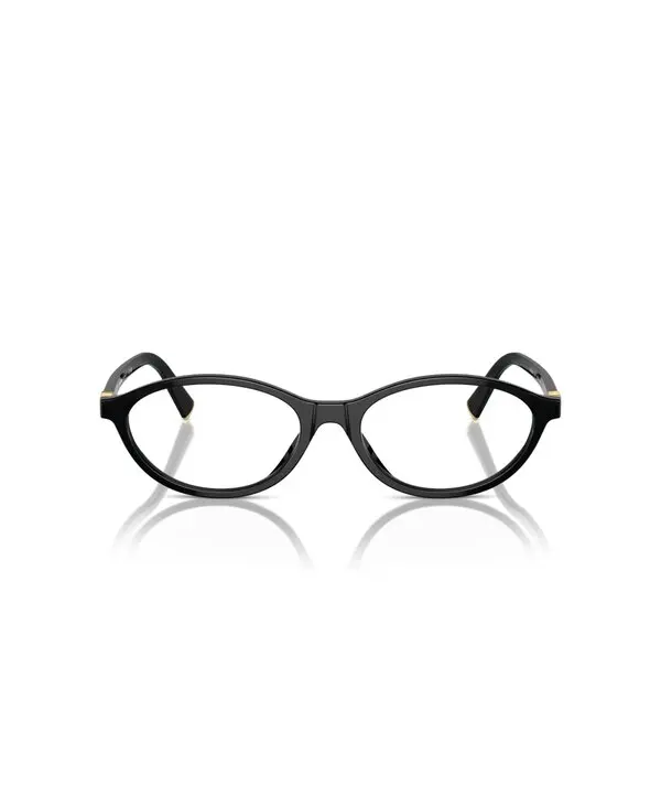 Miu Miu Oval Acetate Eyeglasses - Black