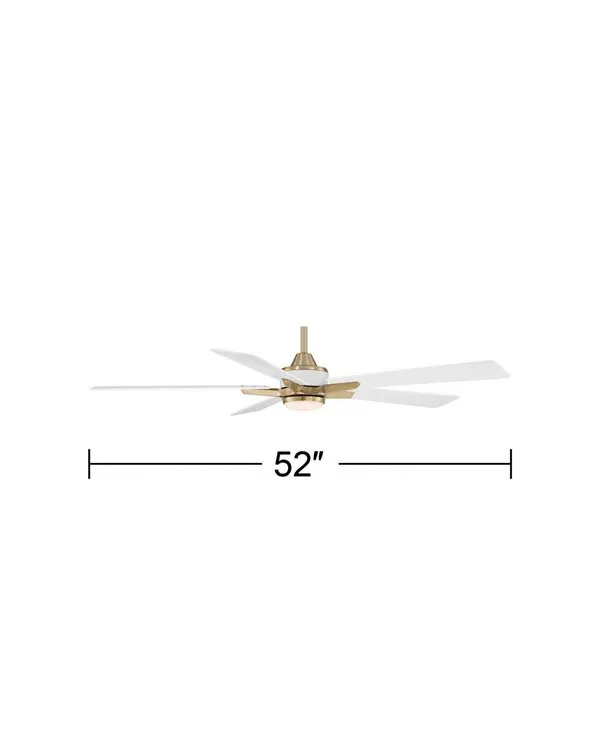 CASA VIEJA 52" Vegas Nights Led Ceiling Fan With 36" Downrod