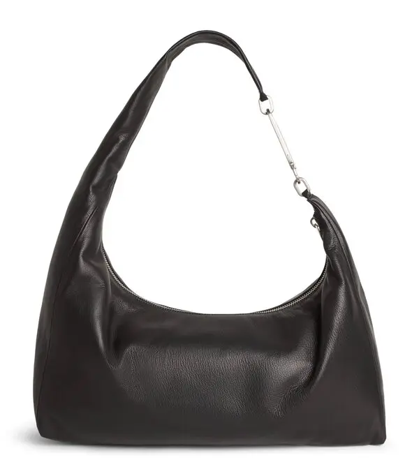 Rick Owens Leather Gemini Messenger Bag - Black