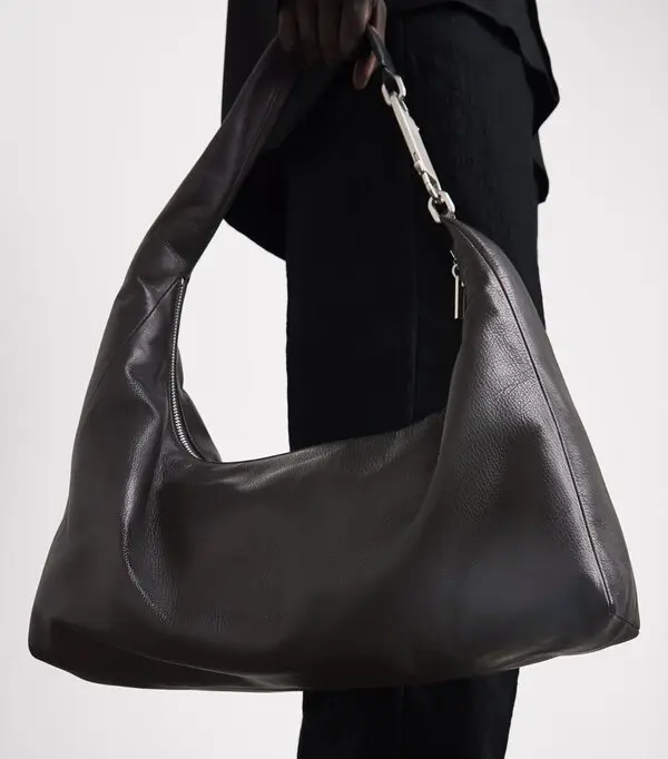 Rick Owens Leather Gemini Messenger Bag