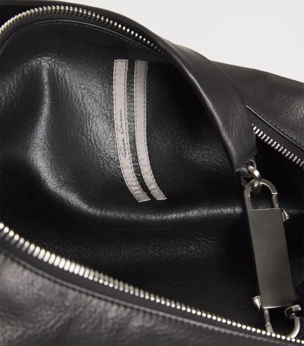 Rick Owens Leather Gemini Messenger Bag
