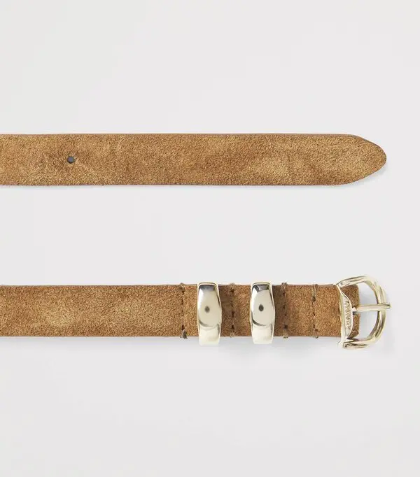 Sandro Suede Buckle Belt