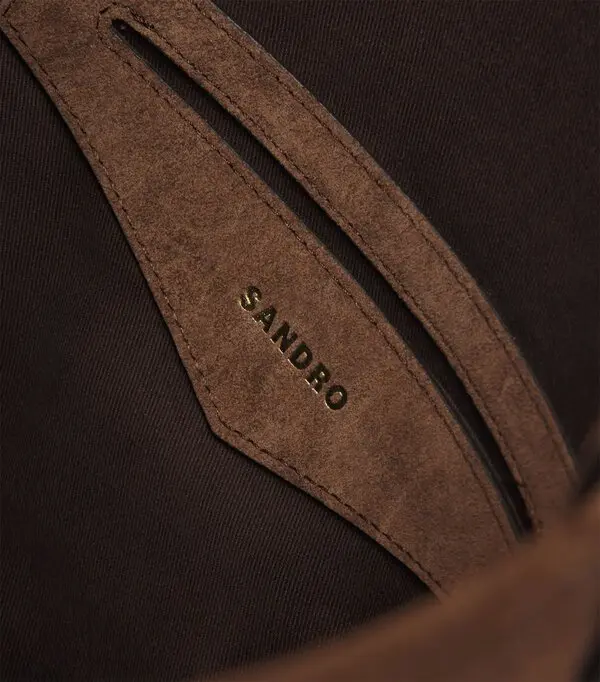 Sandro Suede Tangoso Bucket Bag