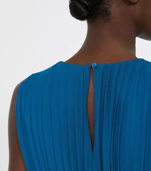 Max Mara Sleeveless Pleated Midi Dress