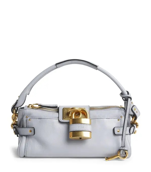 Chloé Small Leather Paddington Top-handle Bag - Blue