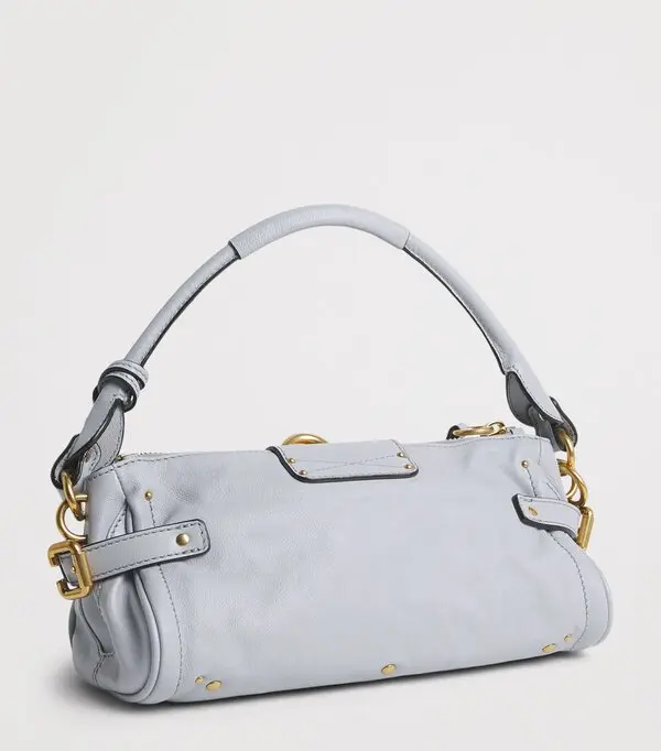 Chloé Small Leather Paddington Top-handle Bag - Blue