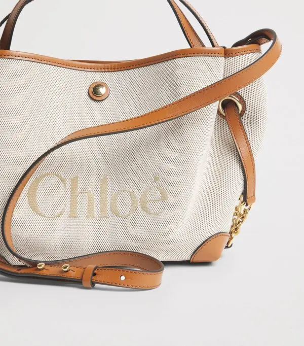 Chloé Small Canvas Clover Carry Top-handle Bag
