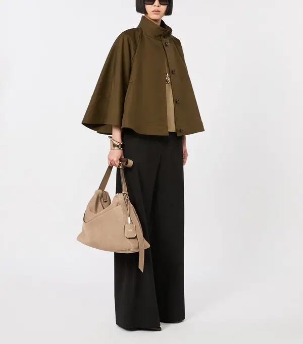 Max Mara Cotton Flared Cape