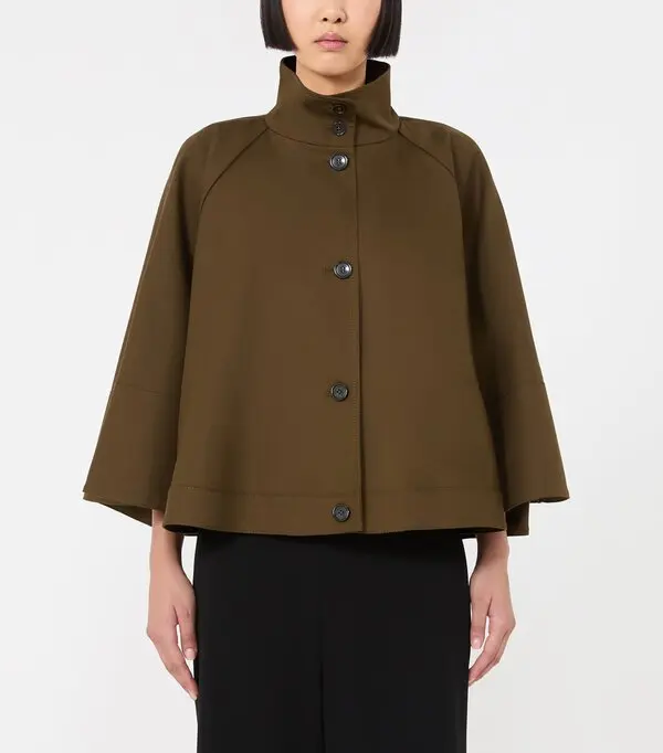 Max Mara Cotton Flared Cape
