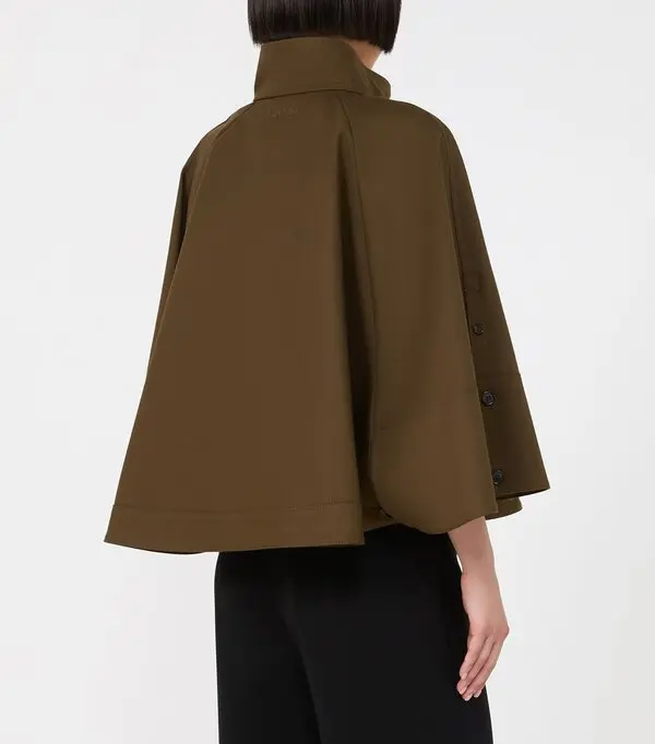Max Mara Cotton Flared Cape