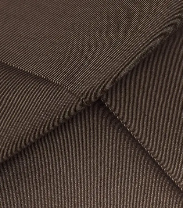Max Mara Wool Gabardine Drawstring Trousers