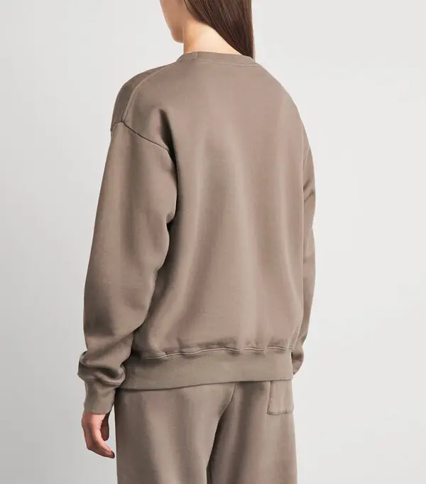 SPORTY & RICH Embroidered Crest Sweatshirt
