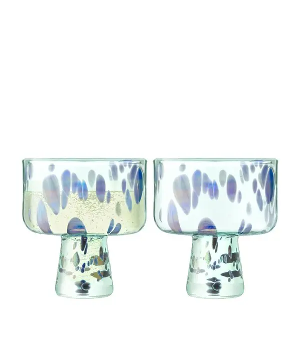LSA INTERNATIONAL Sea Glass Cocktail Glass - Blue