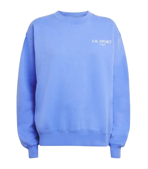 SPORTY & RICH Wimbledon Sweatshirt - Ivory
