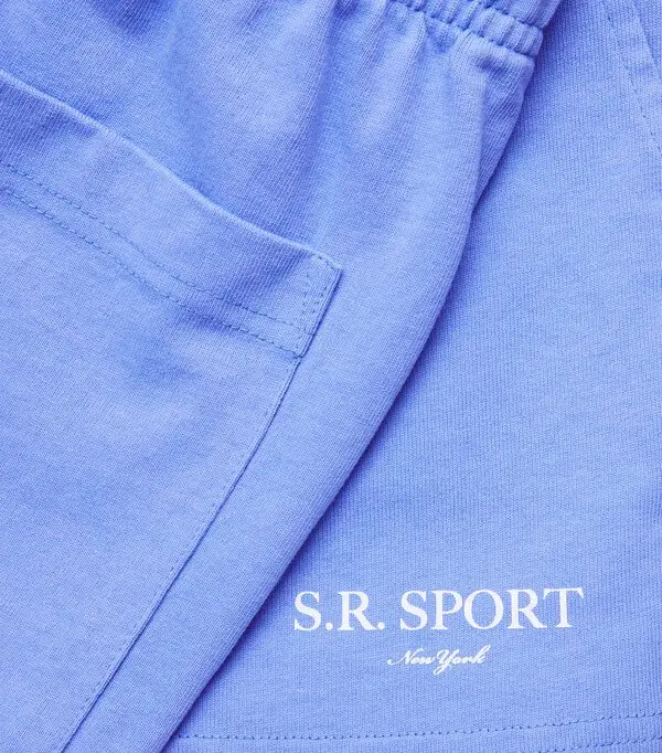 SPORTY & RICH Cotton Sport Disco Shorts