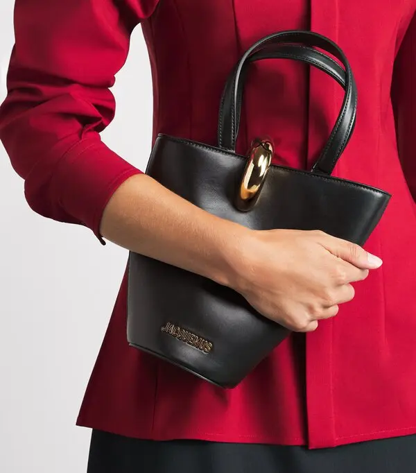 Jacquemus Small Leather Le Bambola Tote Bag